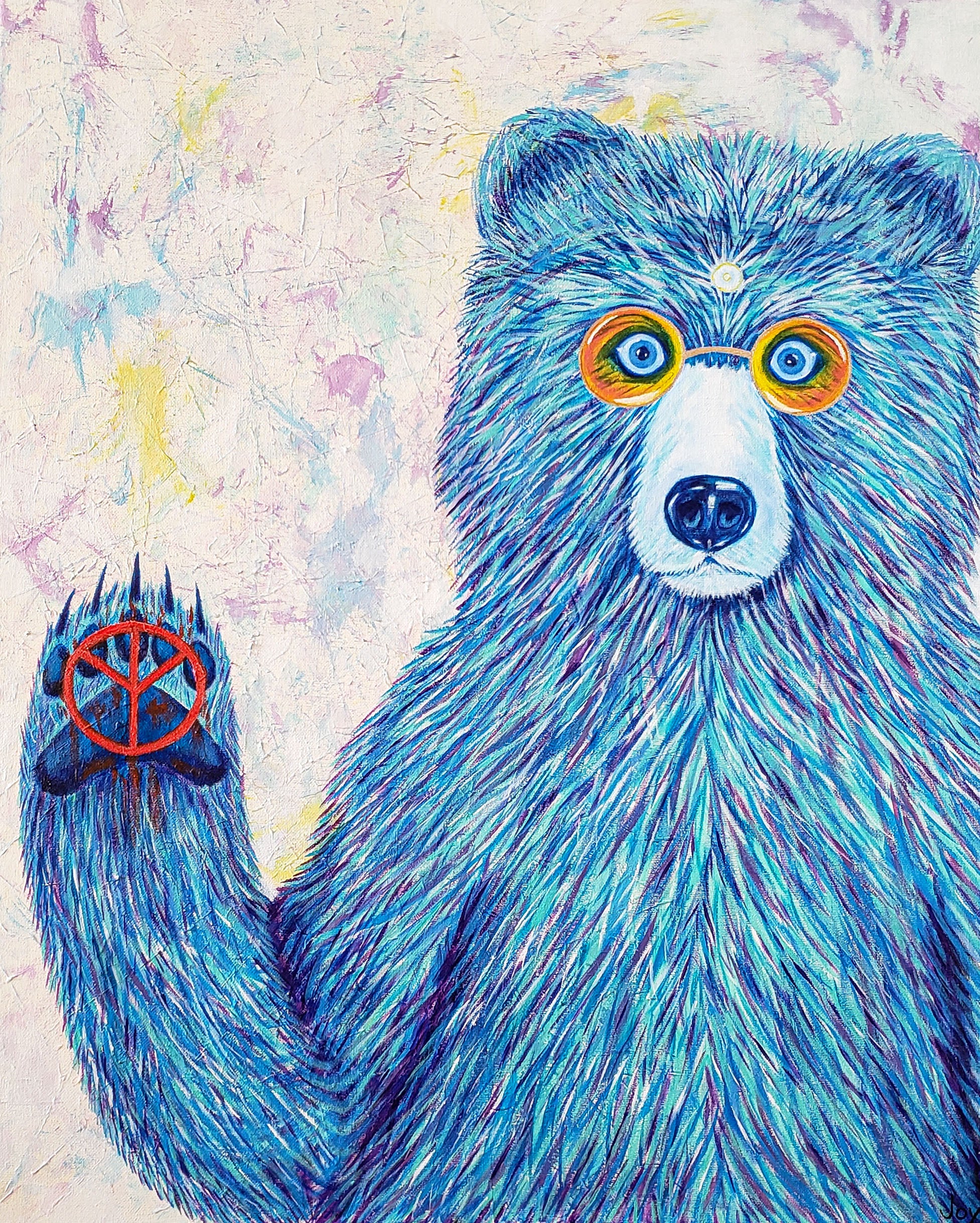 "Bear Necessities" 24 inch by 30 inch Canvas – The Divine Origins of Joy