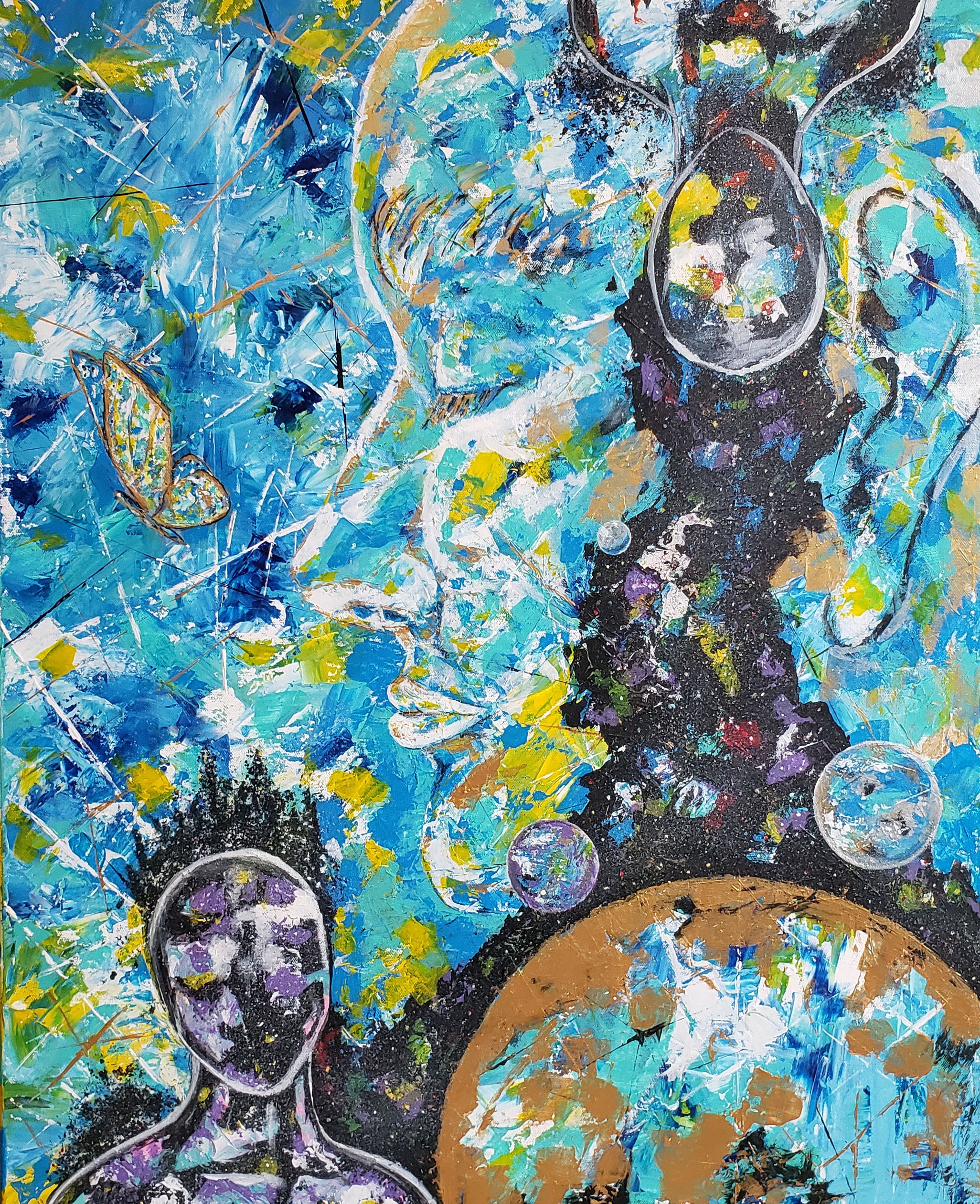 "Connect" 24inch by 30inch Canvas – The Divine Origins of Joy